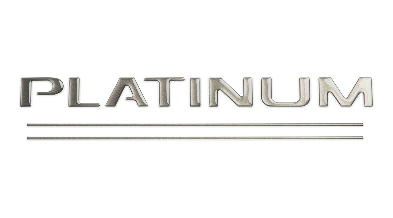 F-250 Super Duty Tailgate Insert Letters; Stone Gray (17-19 F-250 Super ...