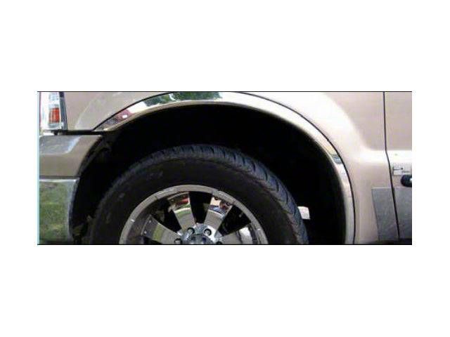 F-250 Super Duty Wheel Well Fender Trim Molding; Stainless Steel (99-07 ...