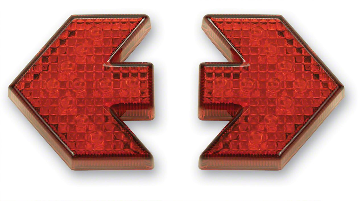 F-350 Super Duty 10-Diode LED Arrow-Shaped Lights; Red (Universal; Some ...