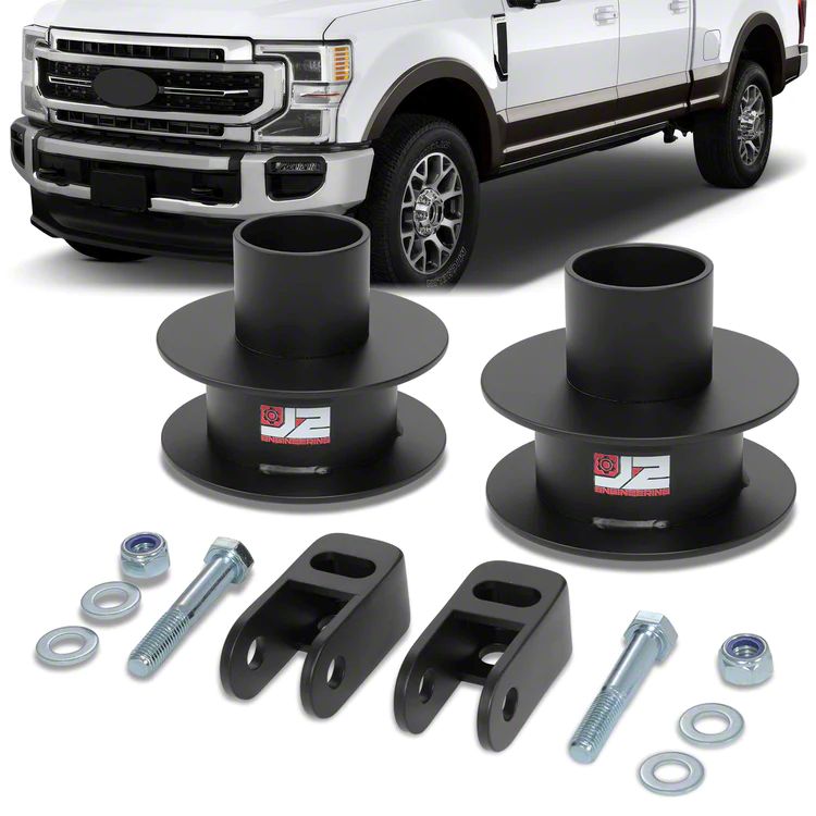 F-350 Super Duty 2.50-Inch Front Leveling Kit with Shock Extenders (11 ...