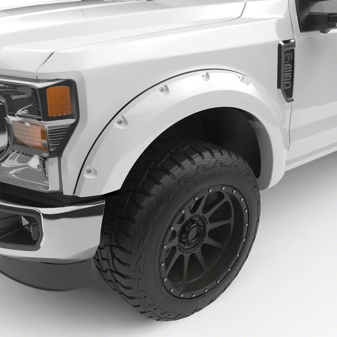 EGR F-350 Super Duty Bolt-On Style Fender Flares; Oxford White 793914 ...