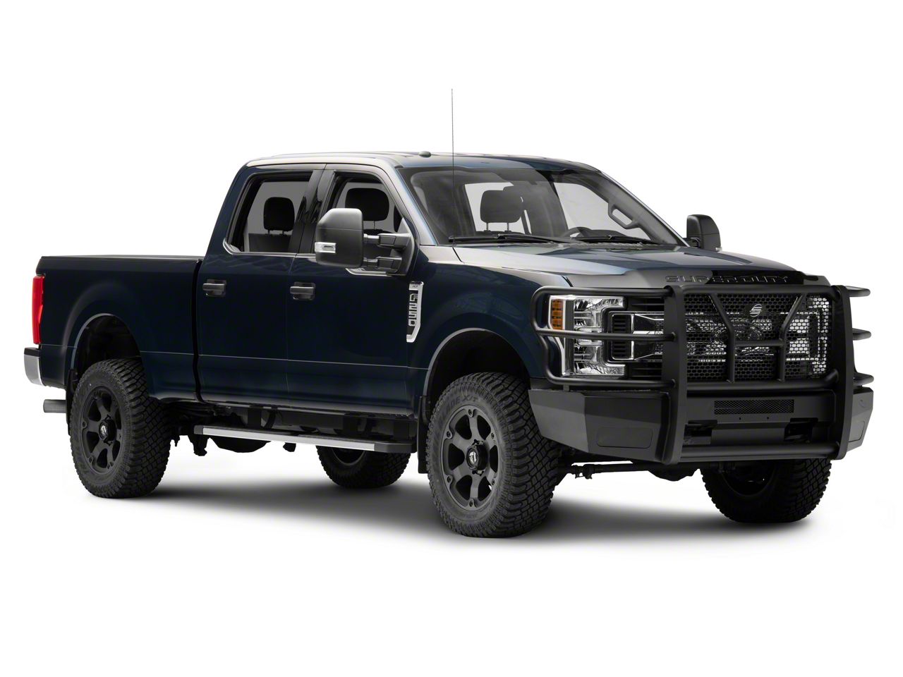 F-350 Super Duty Elevation Front Bumper; Fine Textured Black (17-22 F ...
