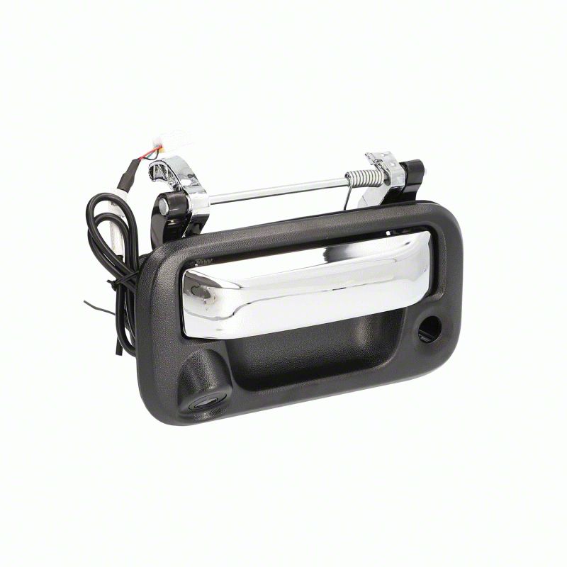 F-350 Super Duty Factory Replacement Tailgate Handle Camera; Chrome (11 ...