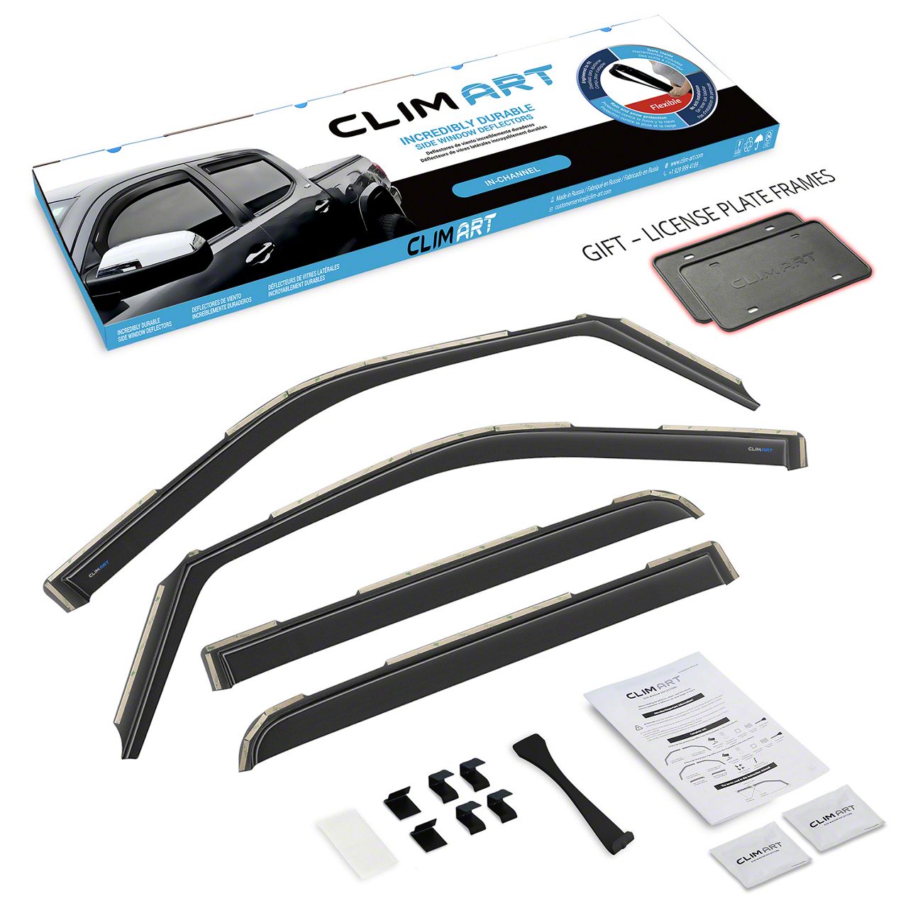 F-350 Super Duty in-Channel Window Deflectors (17-24 F-350 Super Duty ...