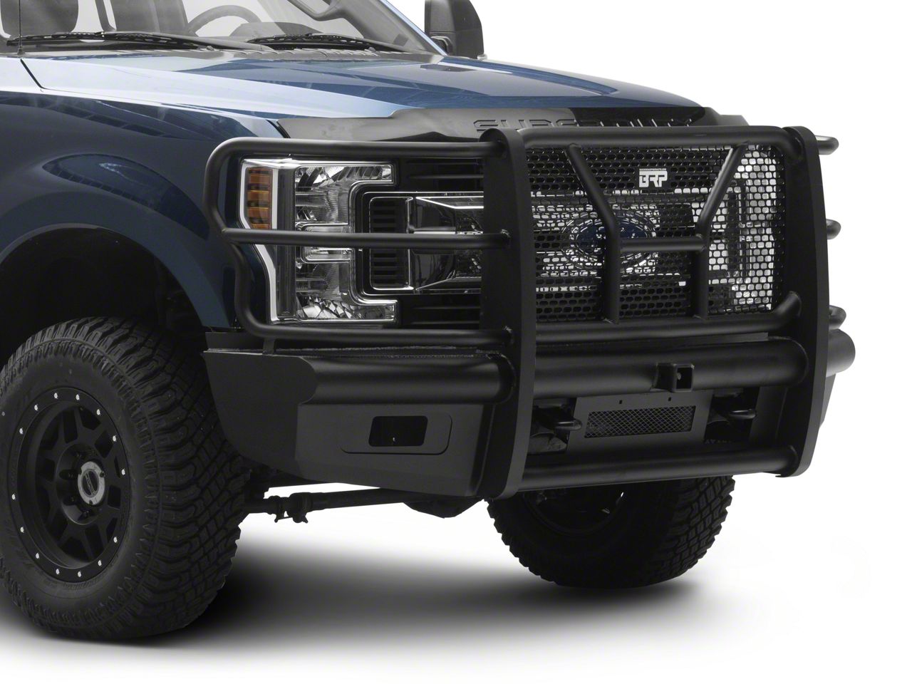 F-350 Super Duty Pipe Force Series Front Bumper; Black Textured (17-22 ...