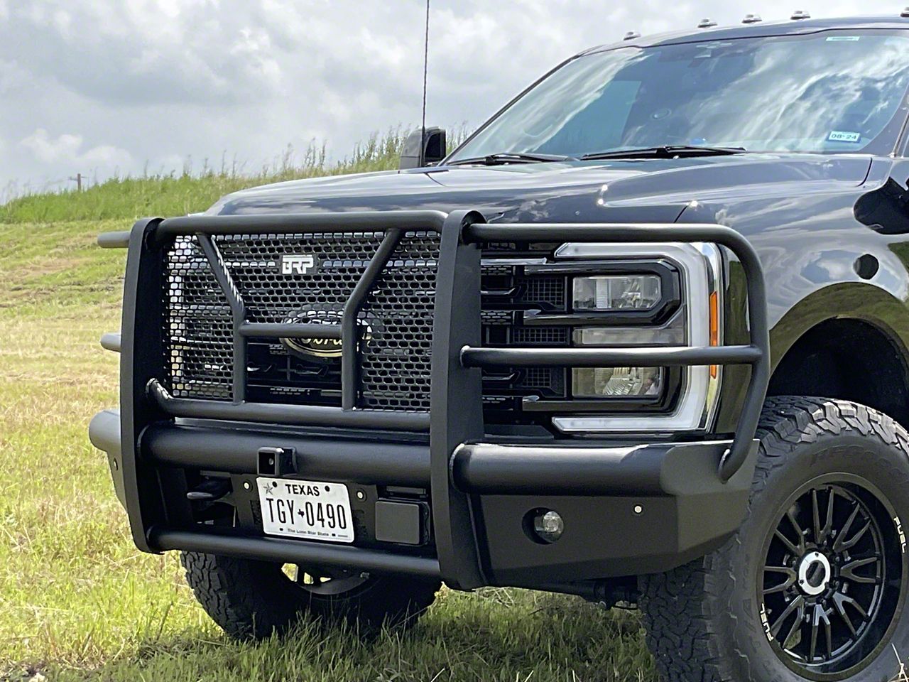 F-350 Super Duty Pipe Force Series Front Bumper; Black Textured (23-24 ...