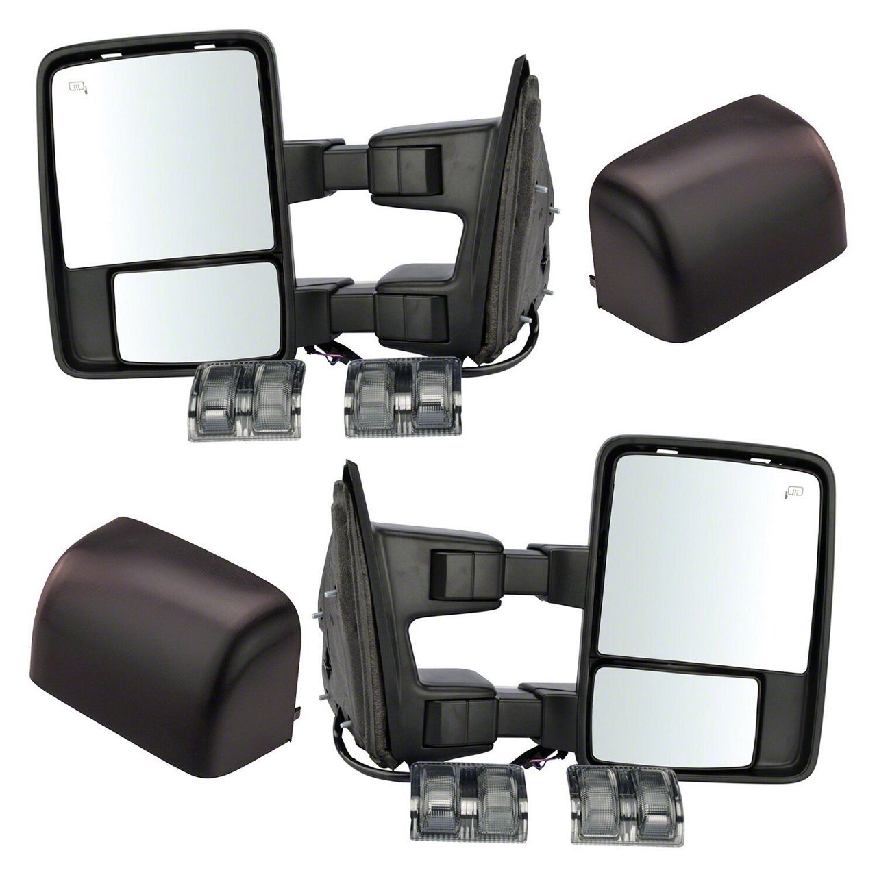 F-350 Super Duty Powered Heated Memory Power Folding Towing Mirrors ...
