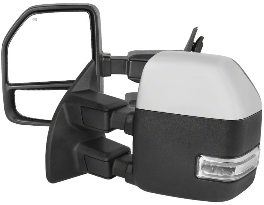 F-350 Super Duty Powered Heated Towing Mirrors with Clear LED Turn ...
