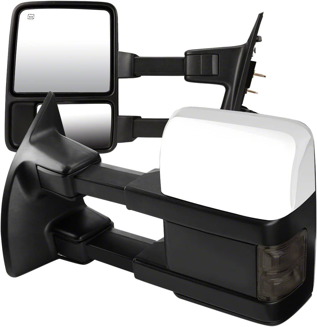F-350 Super Duty Powered Heated Towing Mirrors with Smoked LED Turn ...