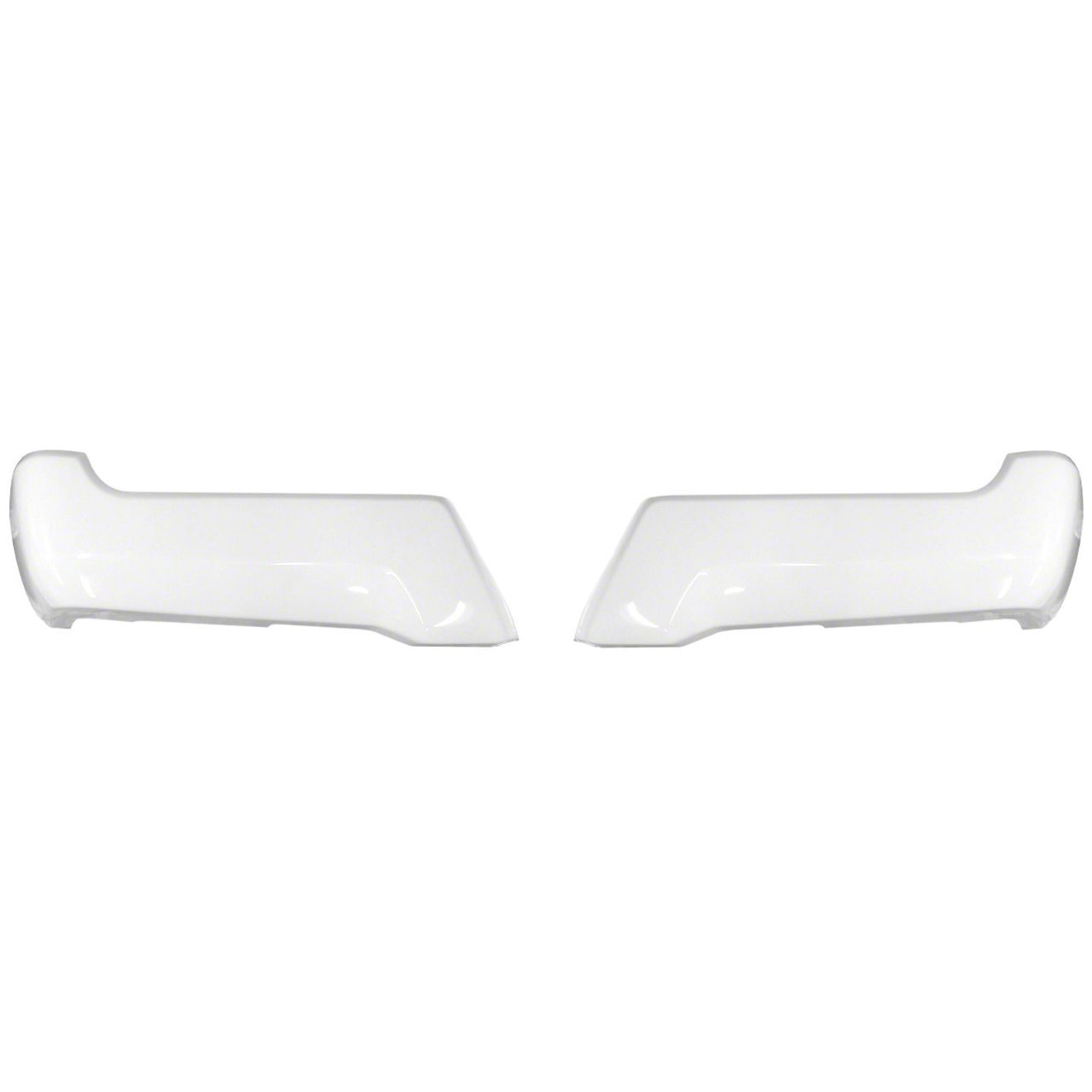 F-350 Super Duty Rear Bumper Cover; Gloss White (17-22 F-350 Super Duty ...
