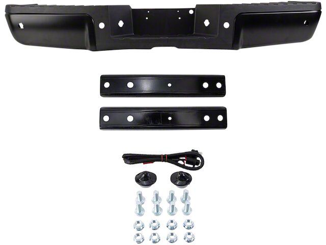 F-350 Super Duty Rear Steel Bumper; Pre-Drilled for Parking Sensors ...