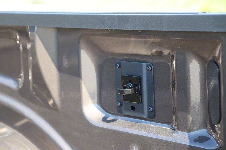 F-350 Super Duty Truck Bed Tie Downs; Black (17-26 F-350 Super Duty ...