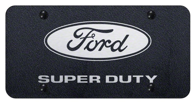 F-350 Super Duty Super Duty Laser Etched License Plate; Rugged Black ...