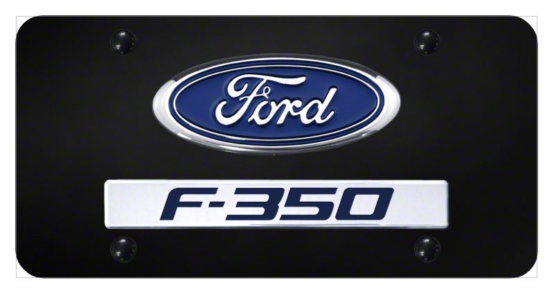 F-350 Super Duty Dual Ford-F350 License Plate; Chrome (Universal; Some ...