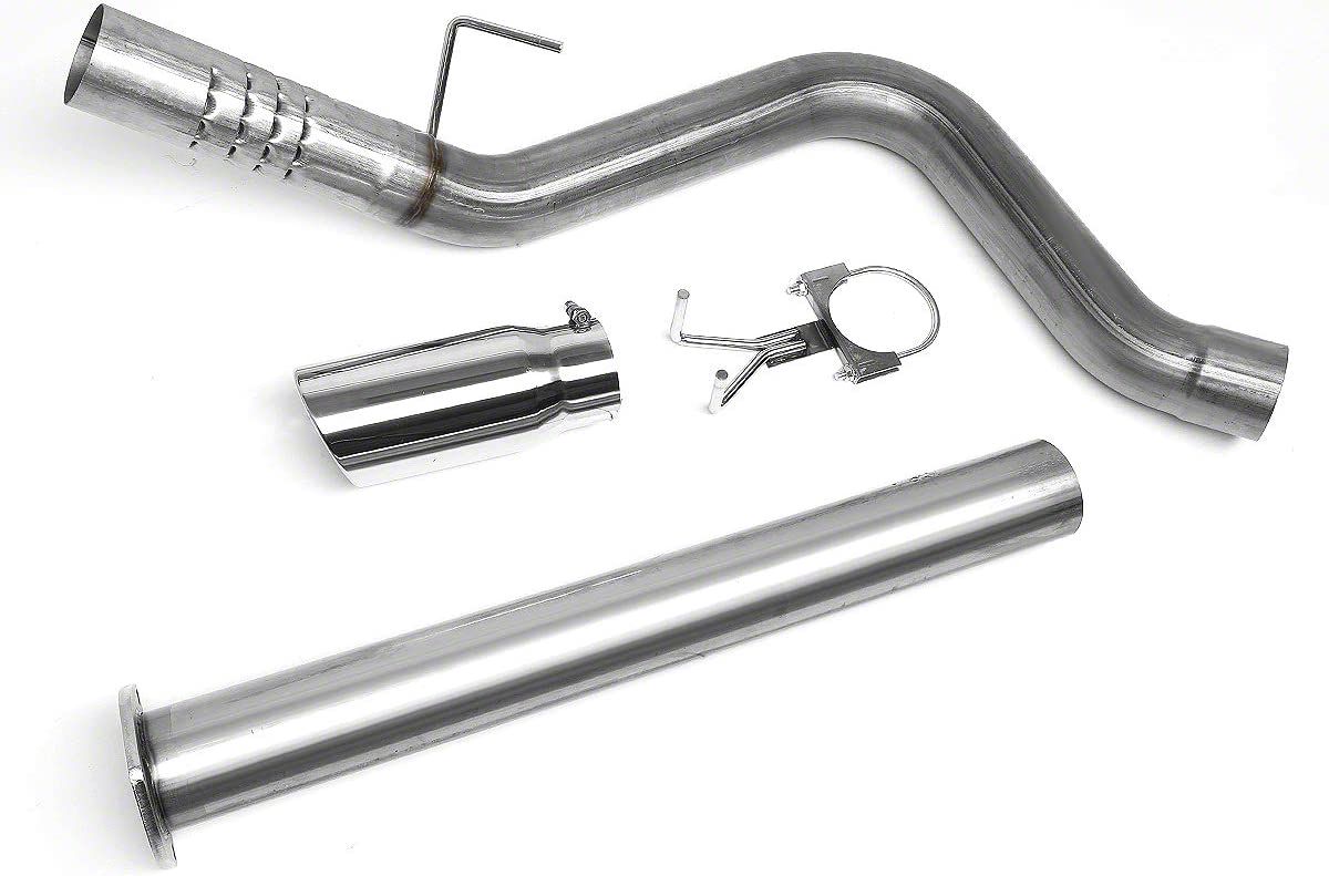F-350 Super Duty Muffler Catback Exhaust System; Single Tip; Stainless ...