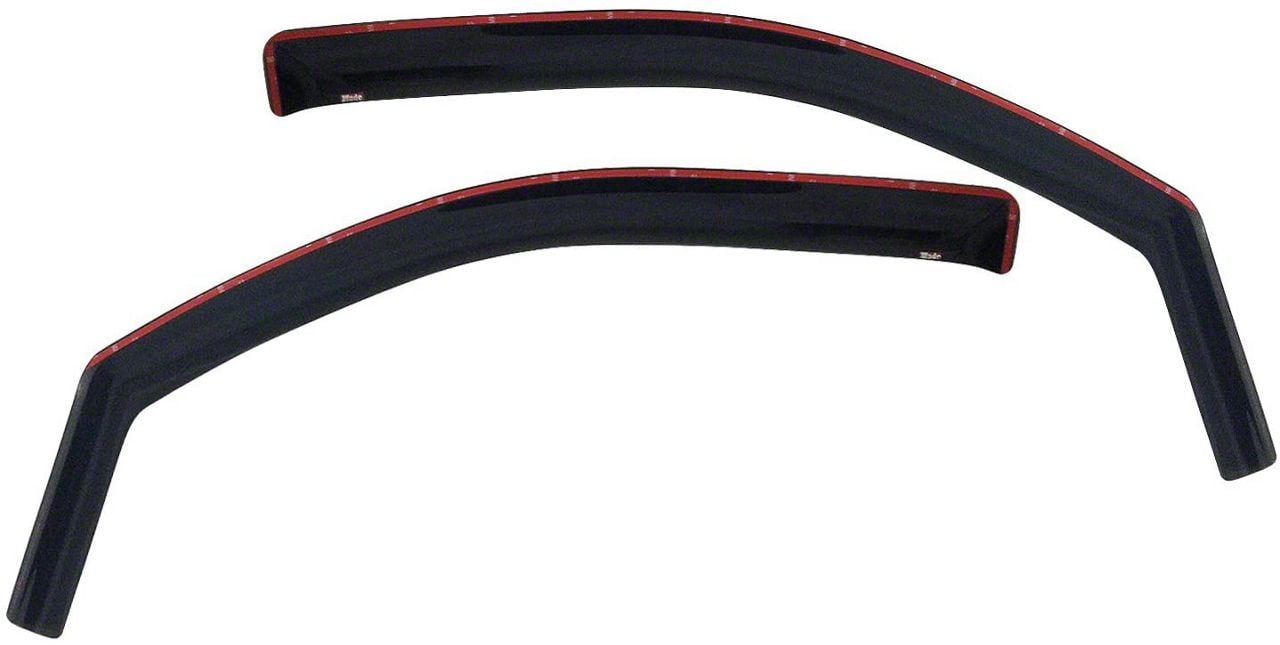 F-350 Super Duty In-Channel Window Deflectors; Front; Smoke (11-16 F ...