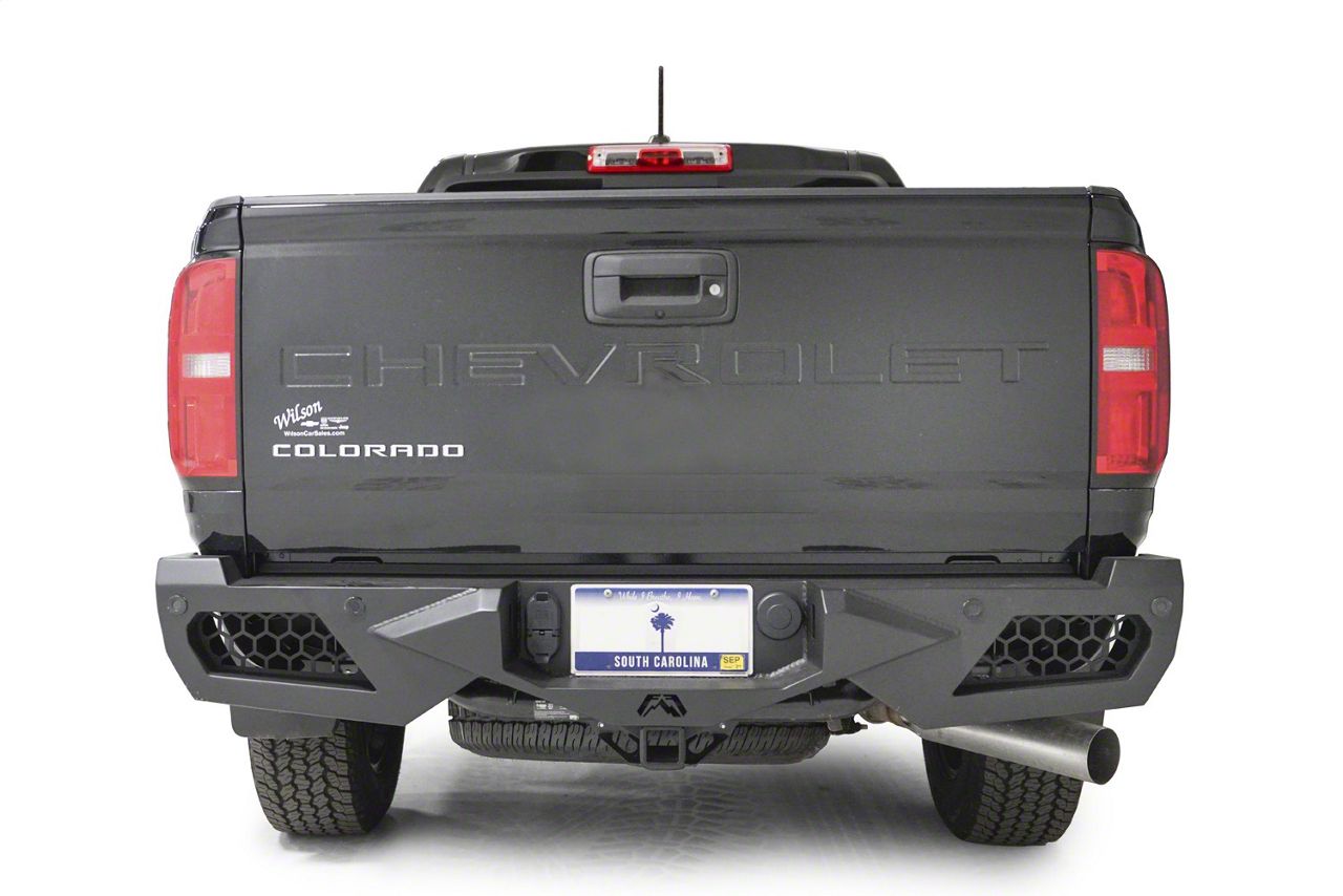 Fab Fours Colorado Vengeance Rear Bumper; Matte Black CC21-E3352-1 (15 ...