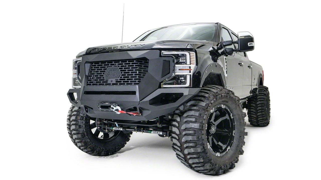Fab Fours F-250 Super Duty Front Full Width Grumper; Matte Black GR4700 ...