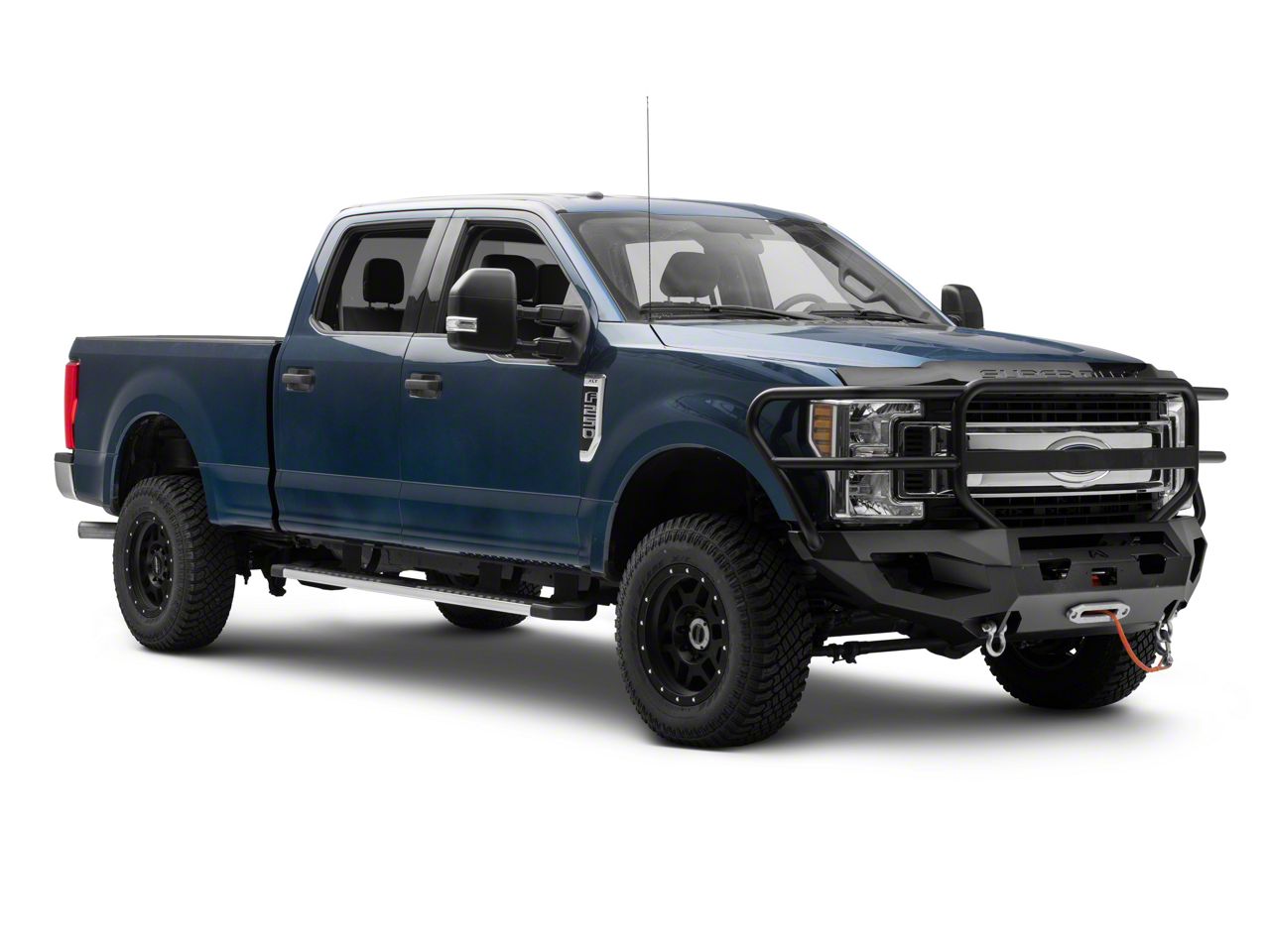 Fab Fours F-250 Super Duty Matrix Front Bumper with Full Guard and D ...