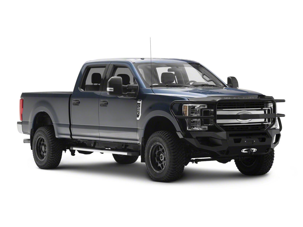 Fab Fours F-250 Super Duty Matrix Front Bumper with Full Guard; Matte ...