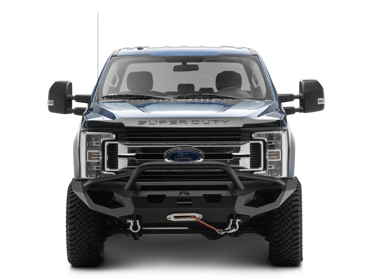 Fab Fours F-250 Super Duty Matrix Front Bumper with Pre-Runner Guard ...