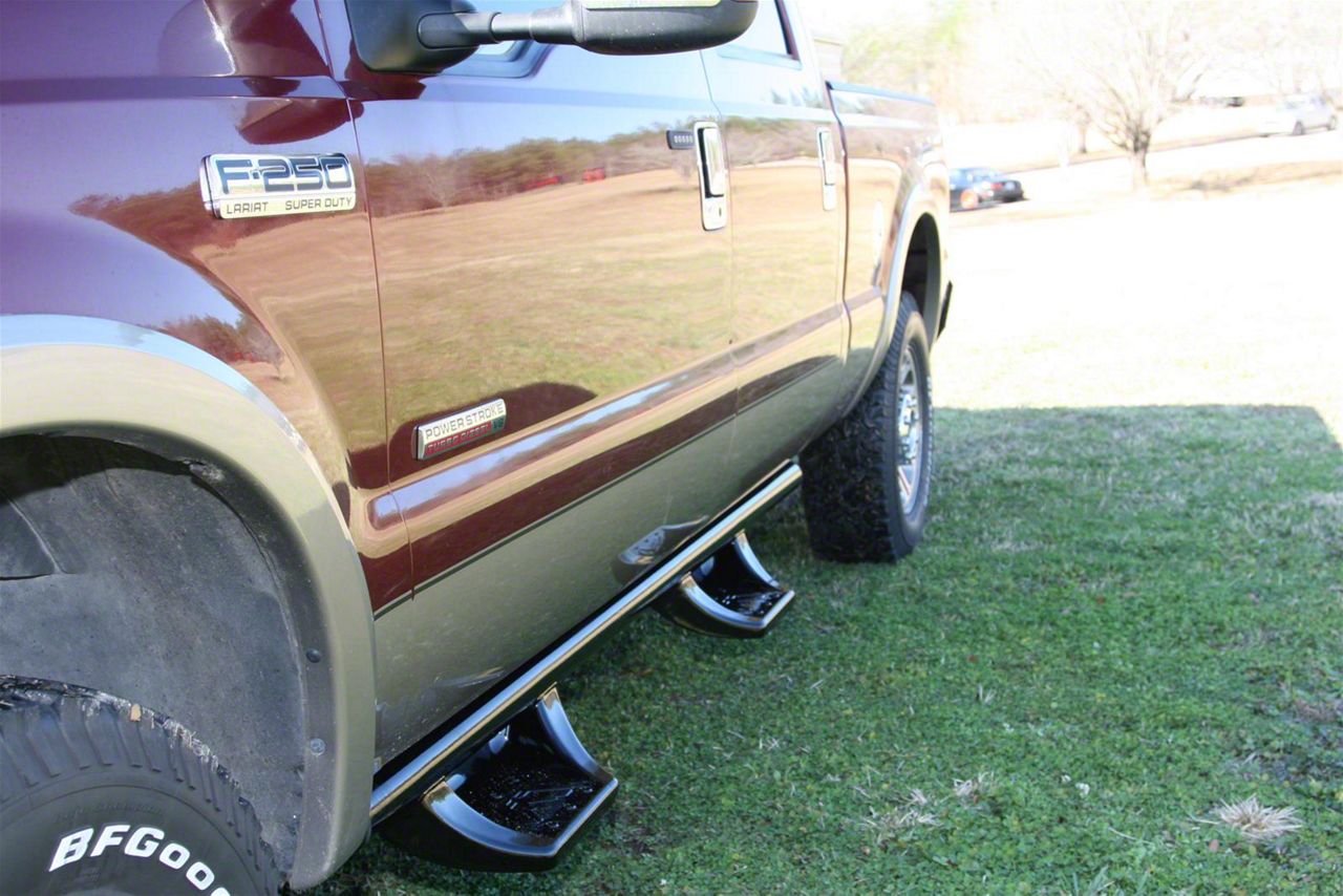 Fab Fours F-250 Super Duty Side Step Bars; Black J1034 (11-16 F-250 ...