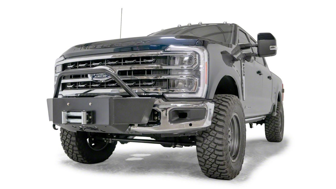 Fab Fours F-350 Super Duty Large Frame Winch Mount; Matte Black FS23 ...