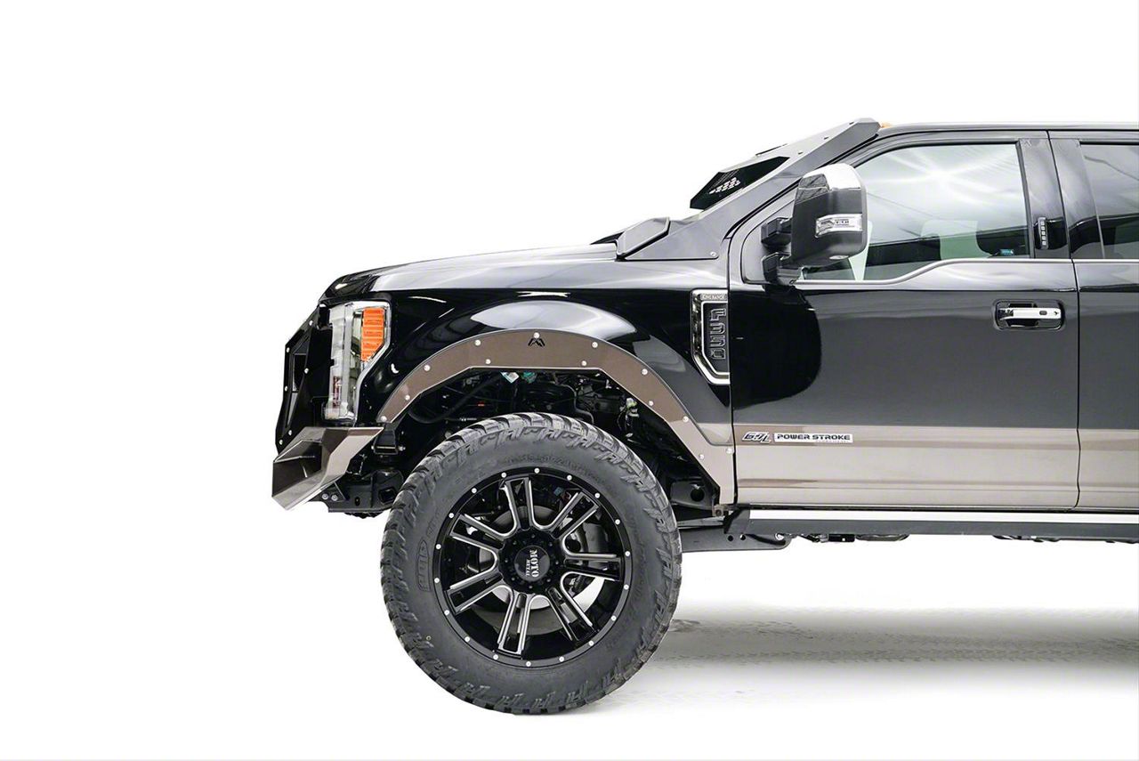 Fab Fours F-350 Super Duty Open Fender Base System; Matte Black TF4100 ...