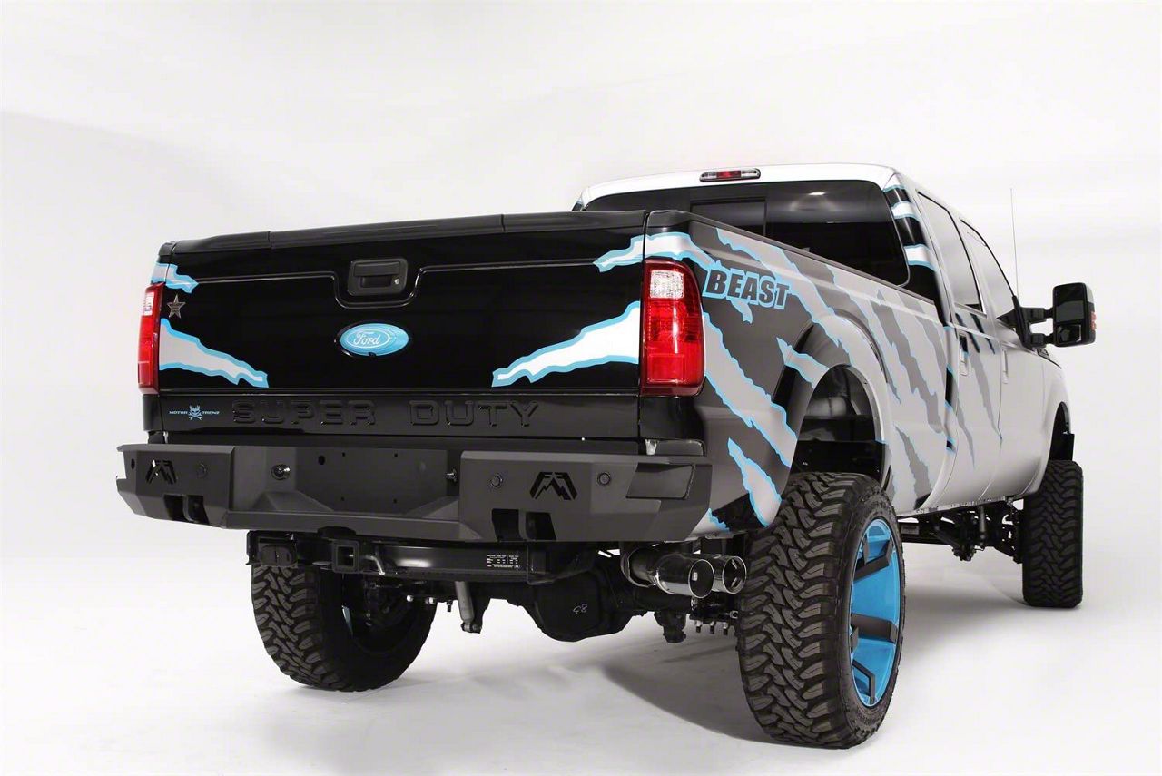 Fab Fours F-350 Super Duty Premium Rear Bumper; Bare Steel FS08-W1351-B ...