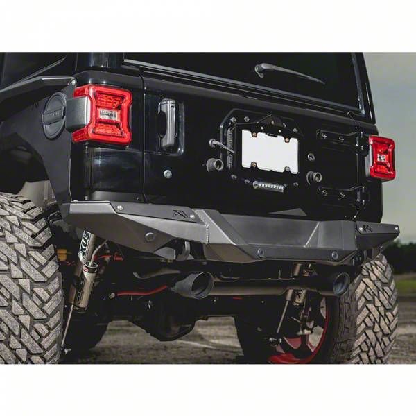 Fab Fours F-350 Super Duty Premium Rear Bumper; Pre-Drilled for Backup ...