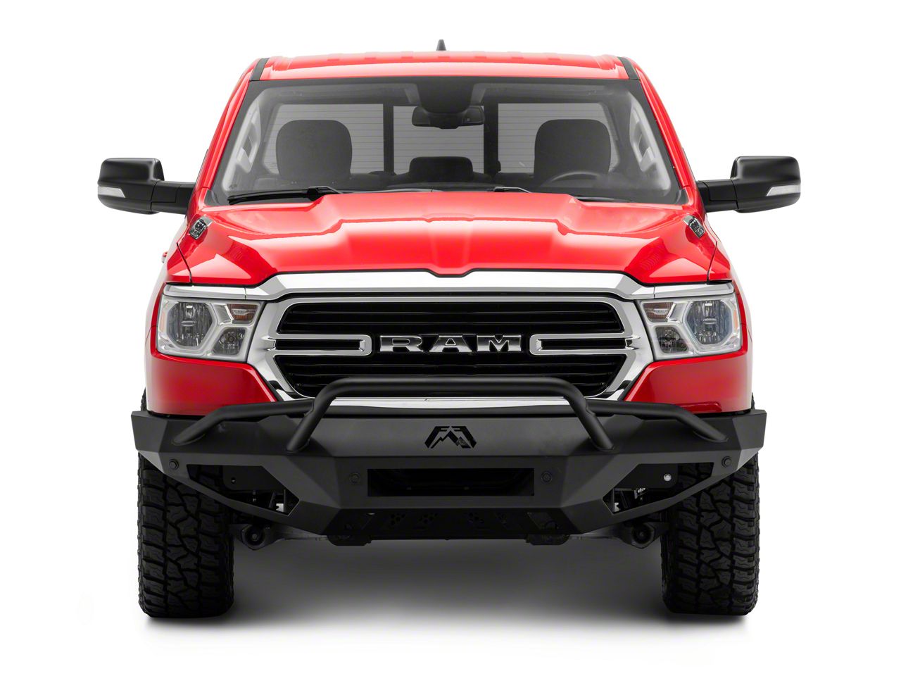 Fab Fours RAM 1500 Vengeance Front Bumper with Pre-Runner Guard; Matte ...