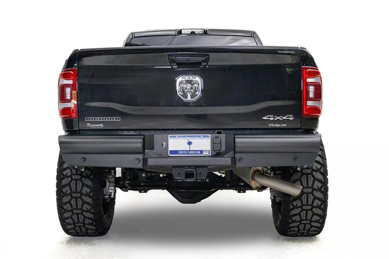 Fab Fours RAM 2500 Black Steel Elite Rear Bumper; Matte Black DR19 ...