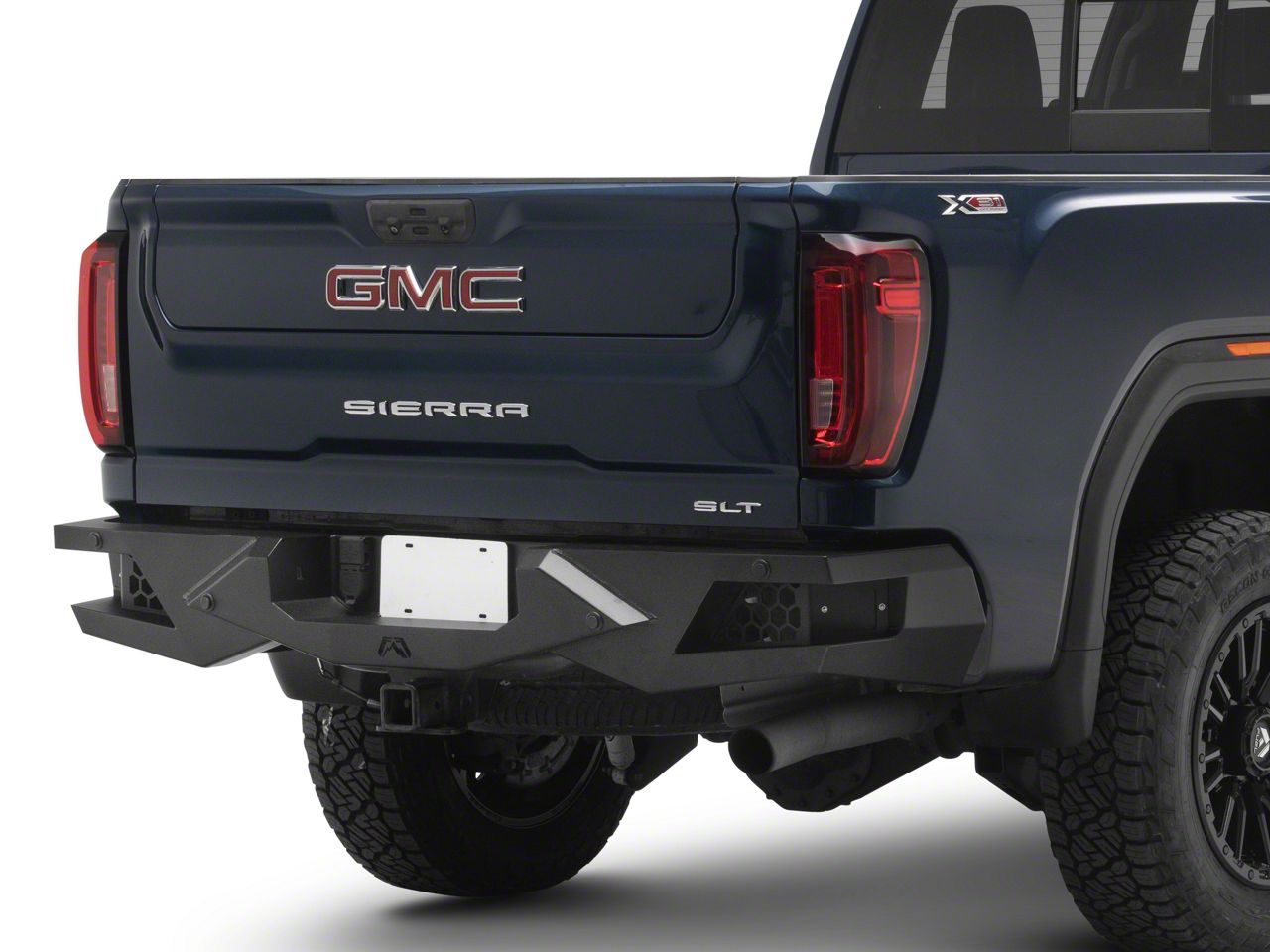 Fab Fours Silverado 3500 Vengeance Rear Bumper; Matte Black CH20-E4951 ...