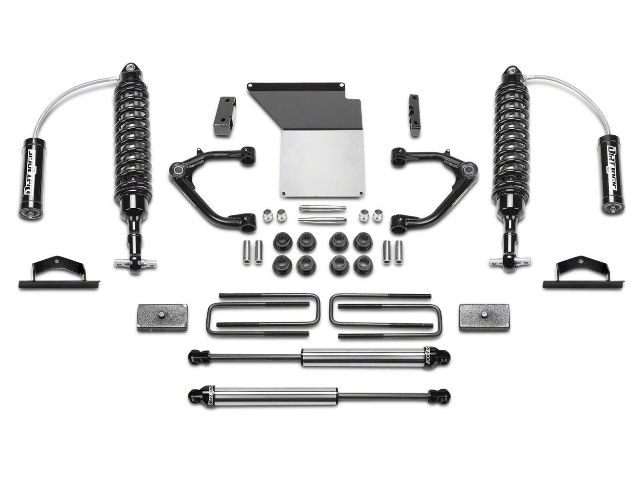 Fabtech Sierra 4 in. Uniball Upper Control Arm System w/ Dirt Logic ...