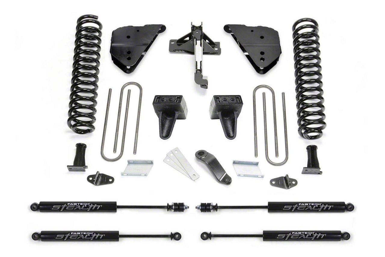 Fabtech F-250 Super Duty 4-Inch Basic Suspension Lift Kit with Stealth ...
