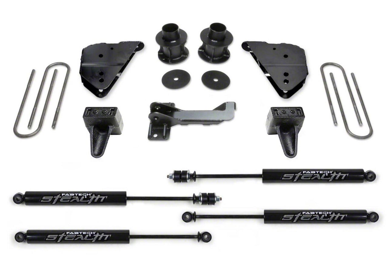 Fabtech F-350 Super Duty 4-Inch Budget Suspension Lift Kit with Stealth ...