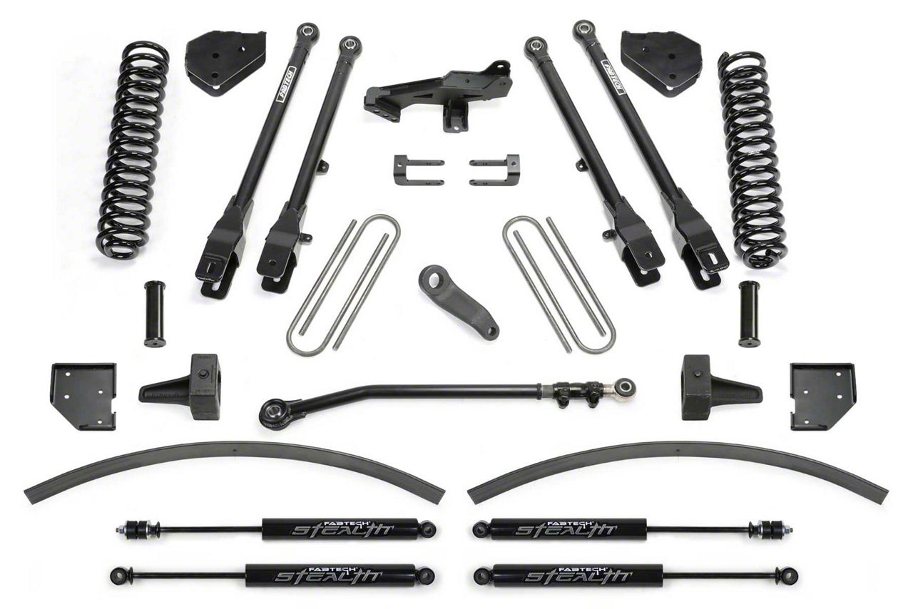 Fabtech F-250 Super Duty 8-Inch 4-Link Suspension Lift Kit with Stealth ...
