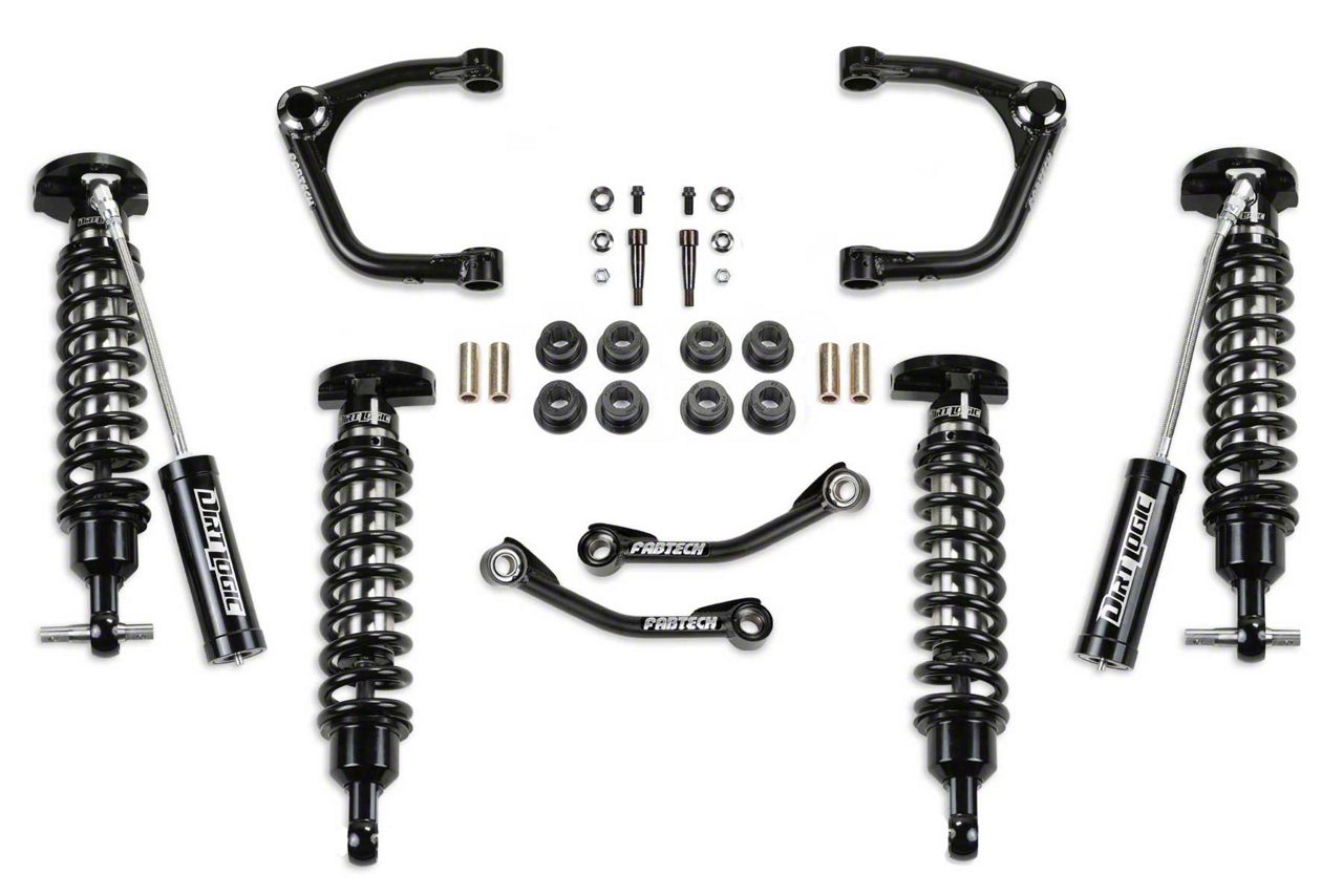Fabtech Tahoe 3-Inch Uniball Upper Control Arm Lift Kit with Front Dirt ...