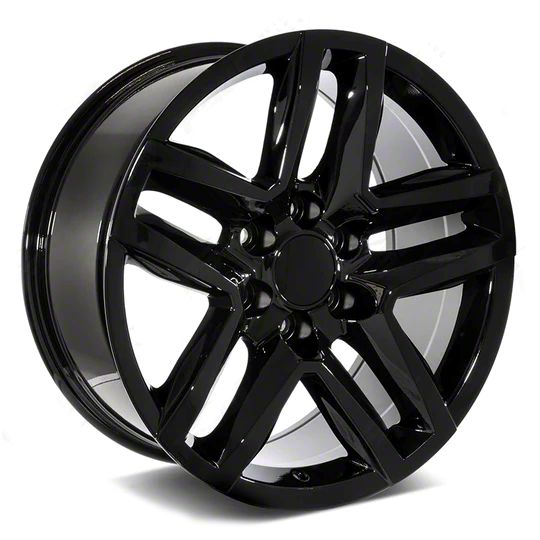 Silverado 1500 Trail Boss Style Gloss Black 6-Lug Wheel; 22x9; 28mm ...