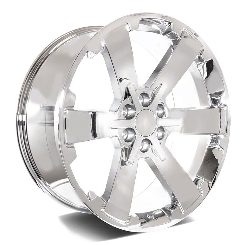 Sierra 1500 Yukon Style Chrome 6-Lug Wheel; 22x9; 24mm Offset (14-18 ...