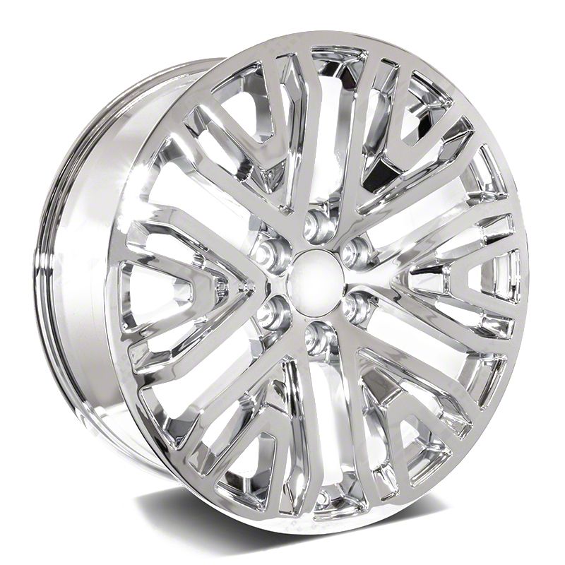 Silverado 1500 SLE Style Chrome 6-Lug Wheel; 20x9; 24mm Offset (14-18 ...