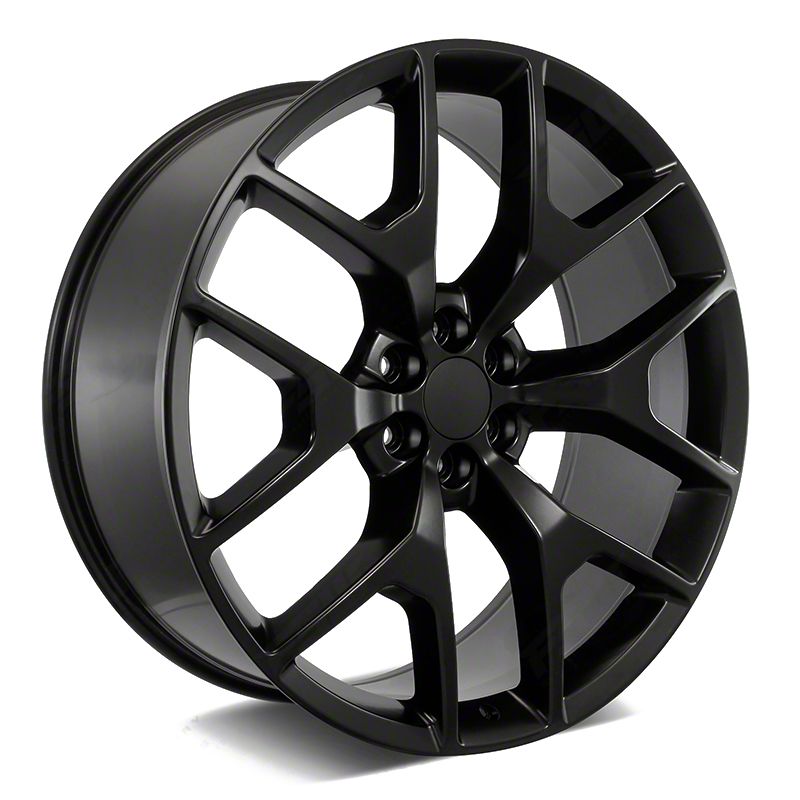 Factory Style Wheels Yukon Premium Style Satin Black 6-Lug Wheel; 26x10 ...