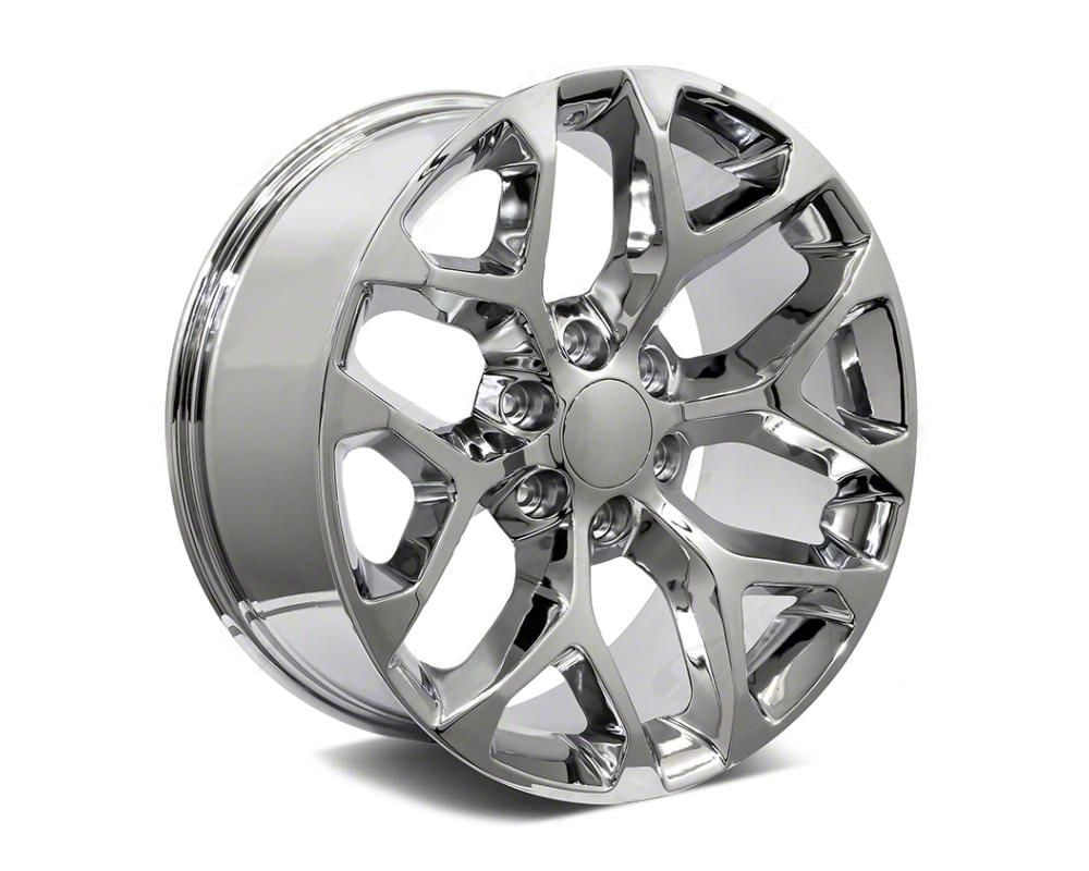Factory Style Wheels Silverado 1500 Snowflake Style Chrome 6-Lug Wheel ...