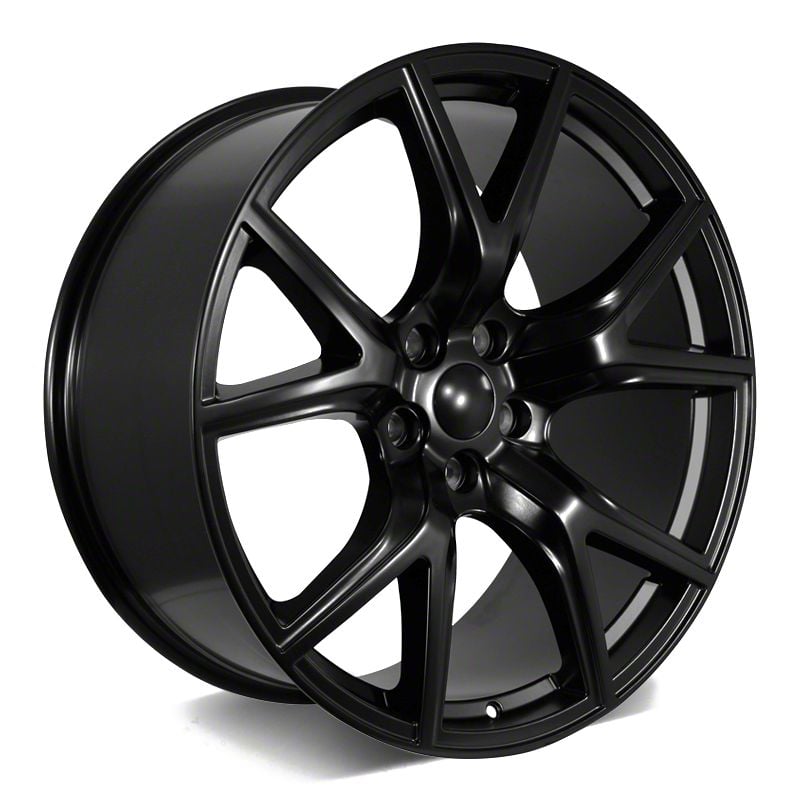 RAM 1500 Trackhawk Style Satin Black 5-Lug Wheel; 22x10; 18mm Offset ...