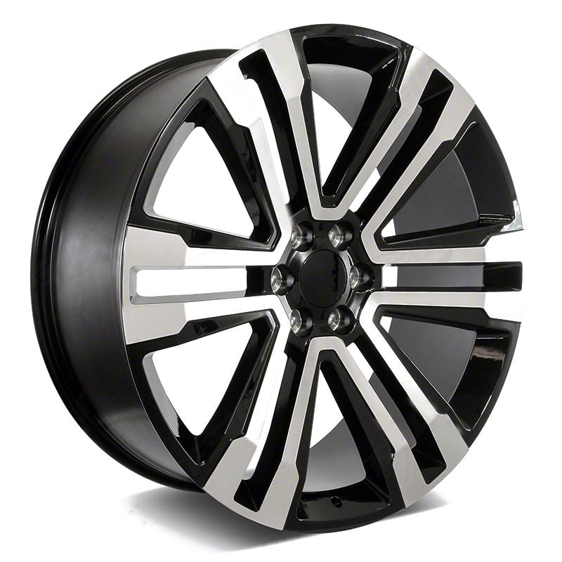 Factory Style Wheels Silverado 1500 SLT Style Gloss Black Machined 6 ...