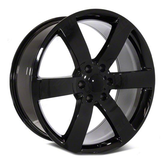 Yukon High Country Style Gloss Black 6-Lug Wheel; 22x9; 31mm Offset (21 ...