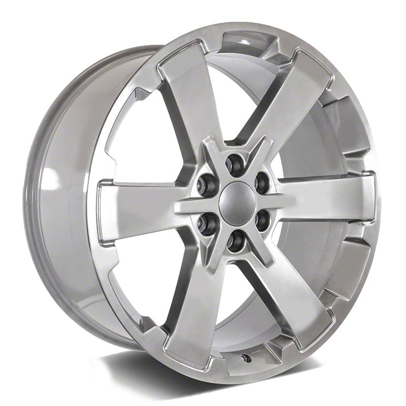 Yukon Yukon Style Hyper Silver 6-Lug Wheel; 22x9; 24mm Offset (21-26 ...