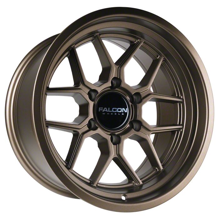 Falcon Wheels Yukon TX1 Apollo Series Full Matte Bronze 6-Lug Wheel ...
