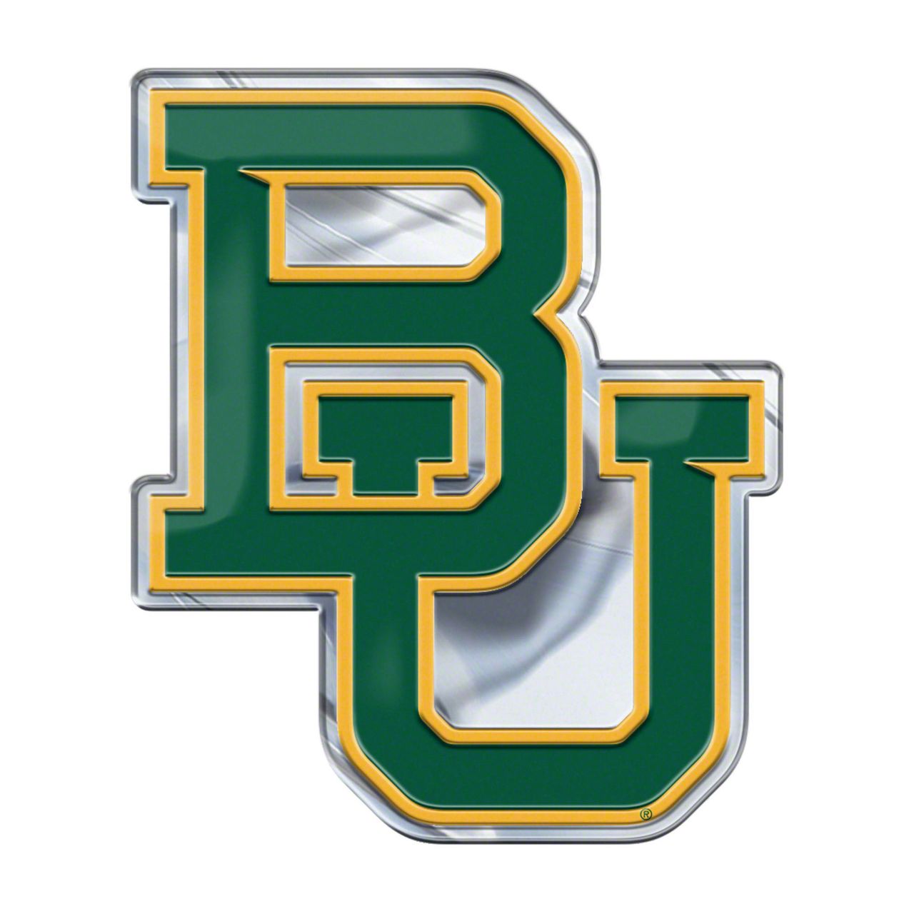 F-150 Baylor University Embossed Emblem; Green and Yellow (Universal ...