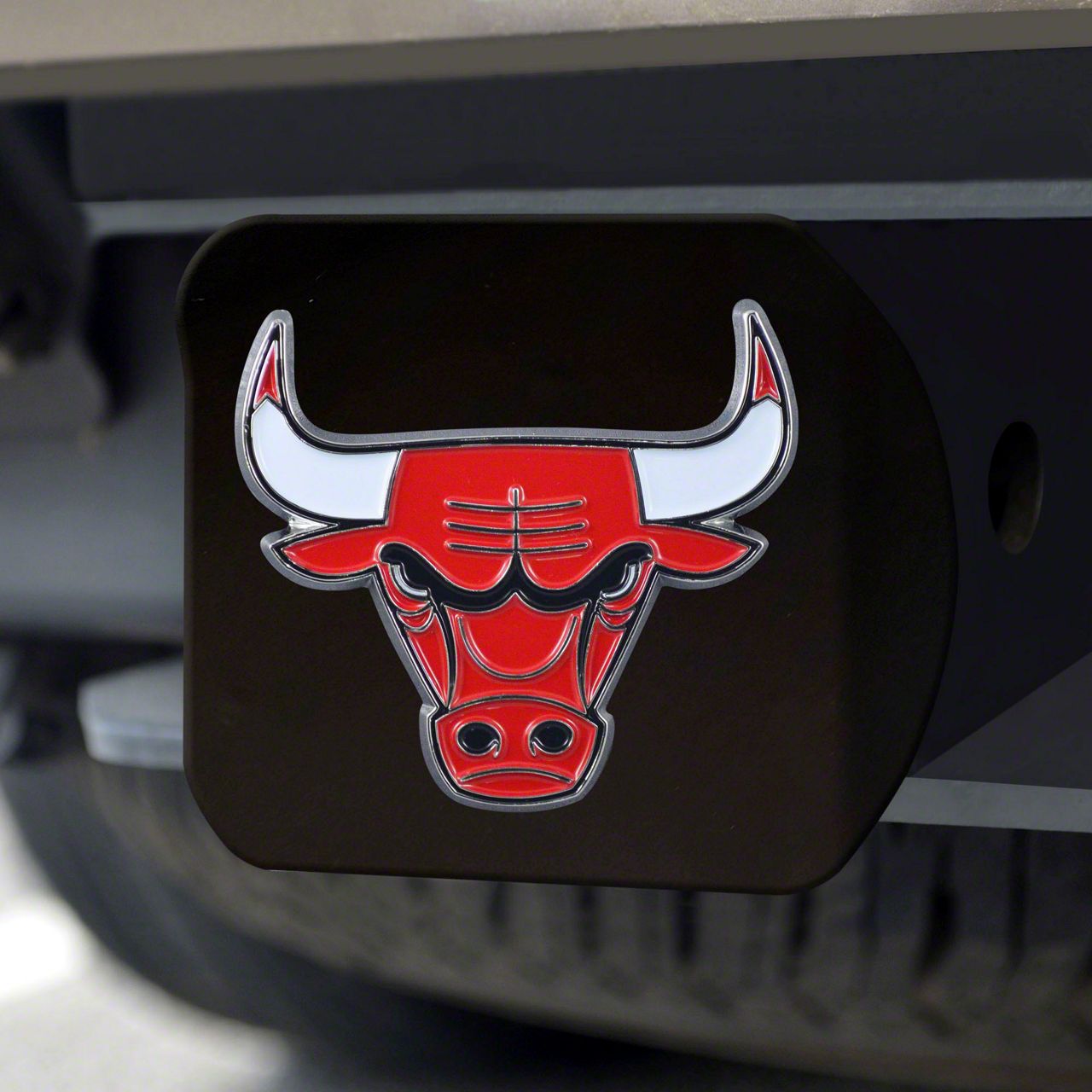 Universal AT Hitch Cover with Chicago Bulls Logo; Red (Universal; Some ...